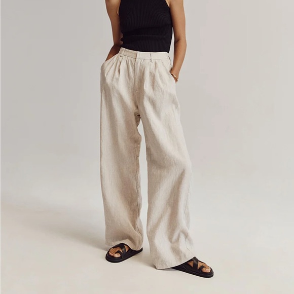 DISSH | Pants & Jumpsuits | Dissh Norah Natural Linen Pant | Poshmark